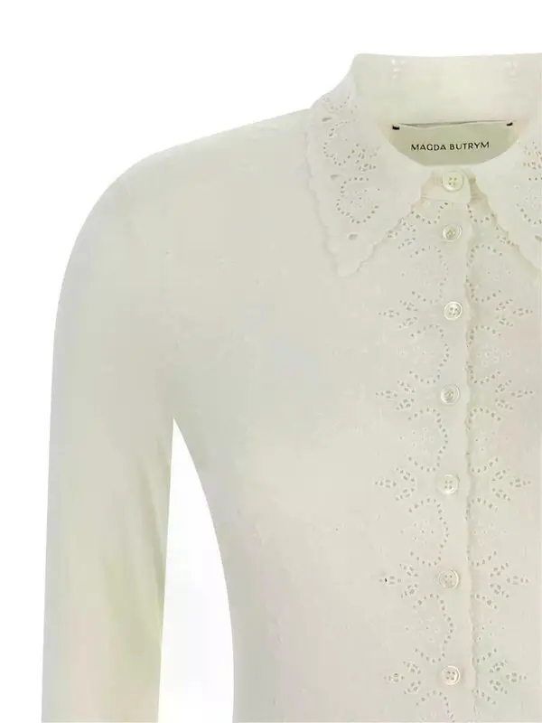 Magda Butrym Collar-embroidered Bodysuit