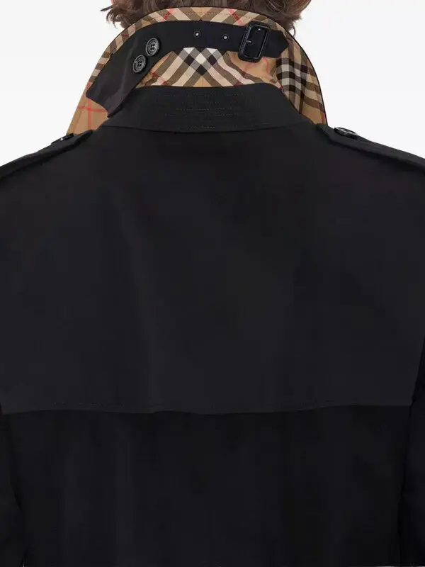 Burberry Double-breasted Belted Trench Coat - Black