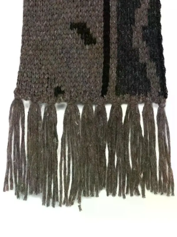 MAGLIANO Floral-pattern Fringed Scarf