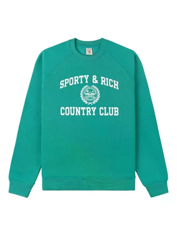 SPORTY & RICH Graphic-print Crew-neck Sweatshirt