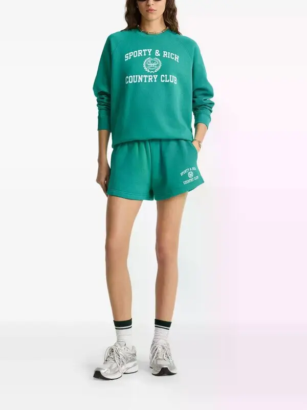 SPORTY & RICH Graphic-print Crew-neck Sweatshirt