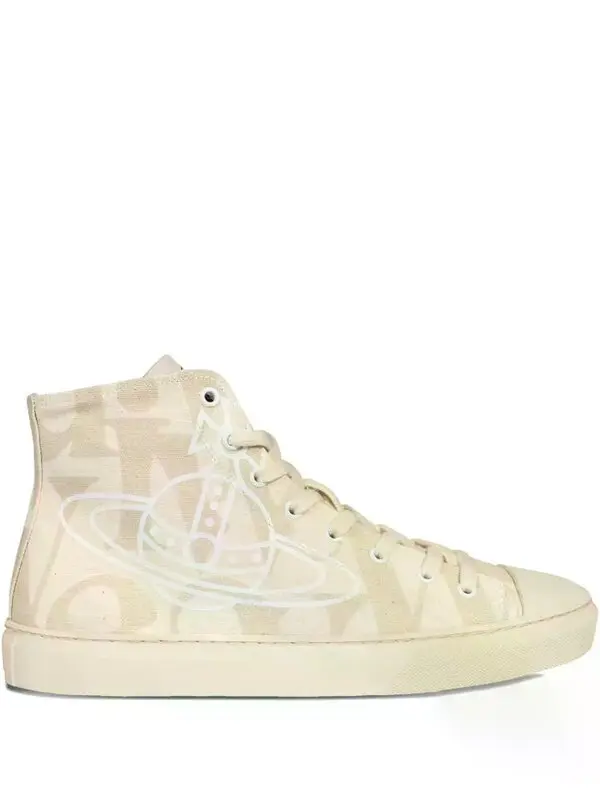 VIVIENNE WESTWOOD Orb-print High-top Sneakers