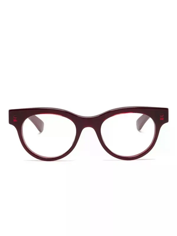 Gucci Round Frame Eyeglasses - 004 Red