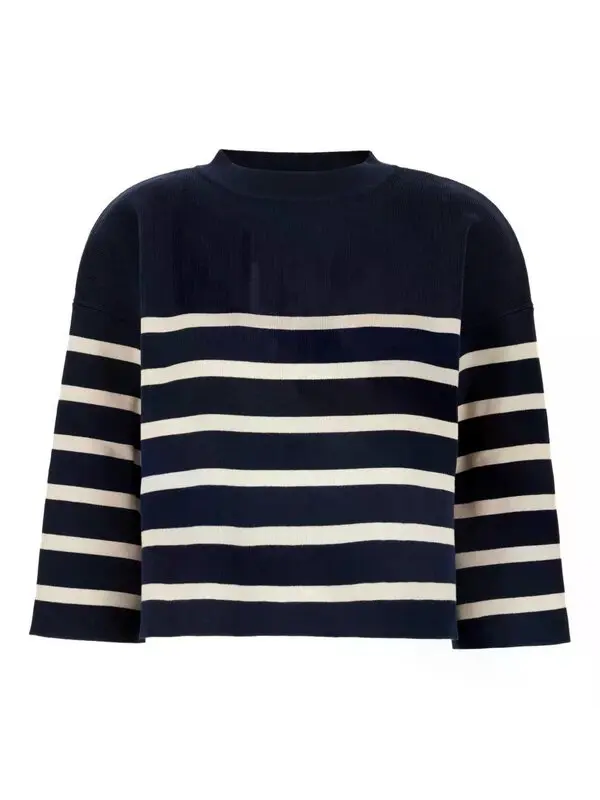 Max Mara Striped Rib-knit Sweater