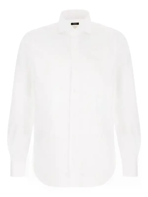 BARBA NAPOLI Long-sleeve Button-down Shirt - White