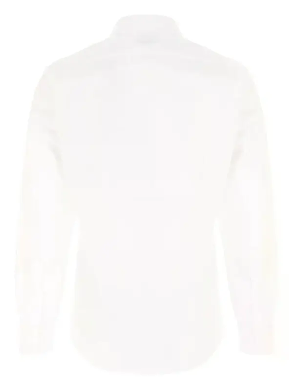 BARBA NAPOLI Long-sleeve Button-down Shirt - White