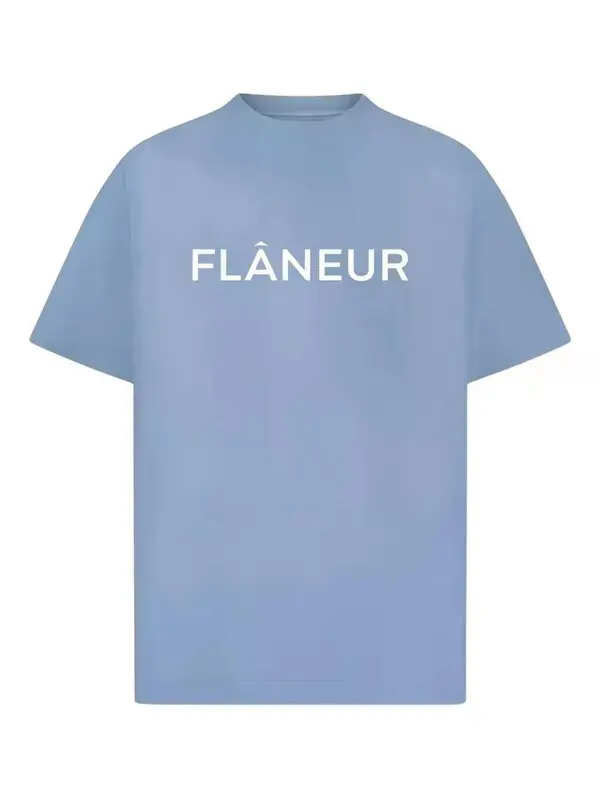 FLANEUR Logo T-shirt - Blue