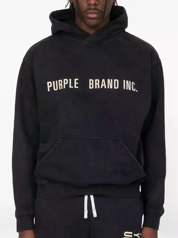 PURPLE BRAND Artifact Diamond-pattern Hoodie