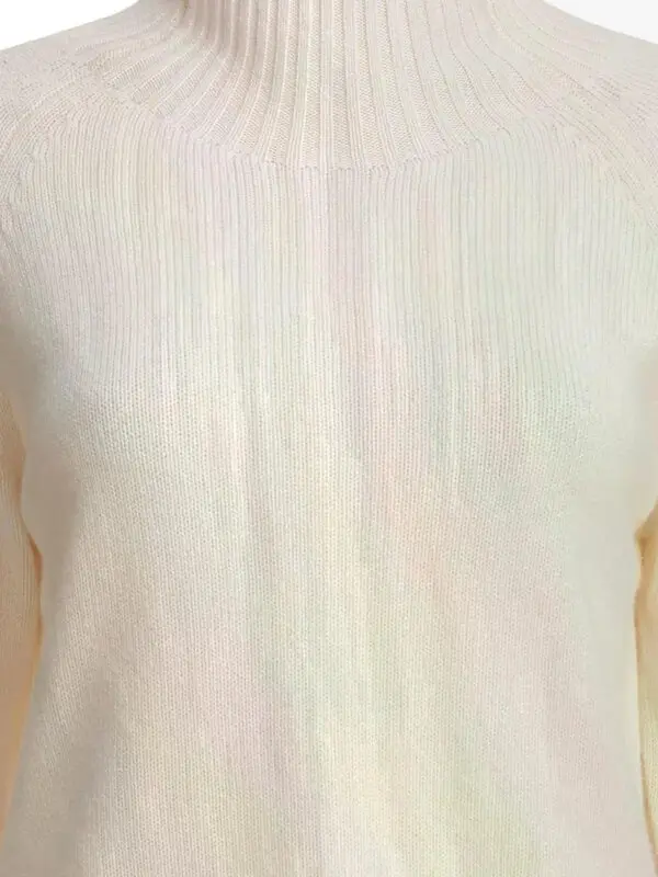 KANGRA High-neck Cashmere Sweater - Neutrals