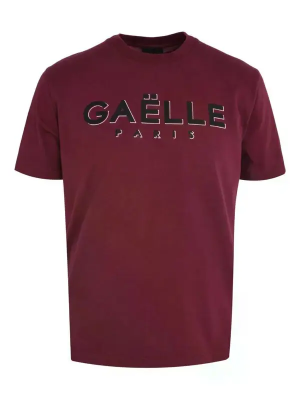 GAELLE Logo-print T-shirt - Red