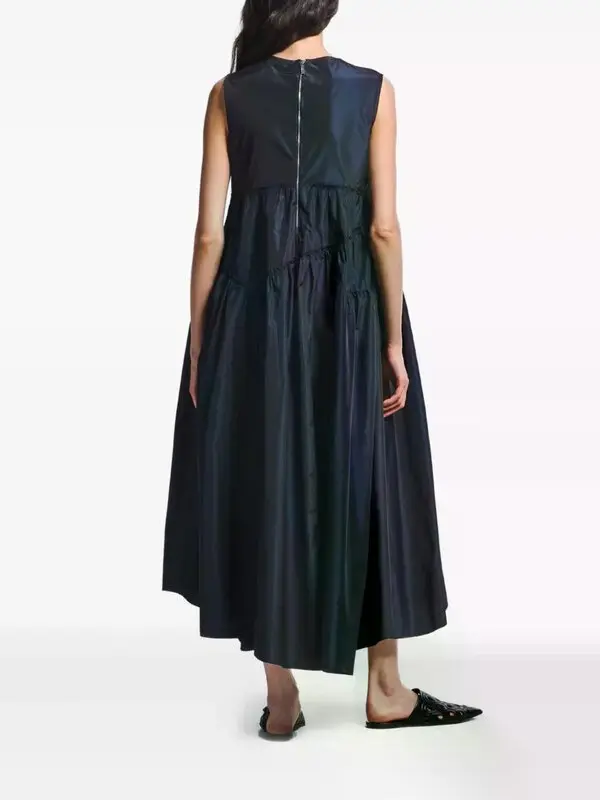 High Asymmetric V-neck Dress