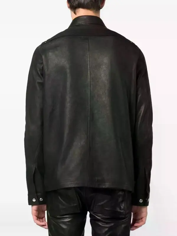 Rick Owens Zip-front Leather Jacket