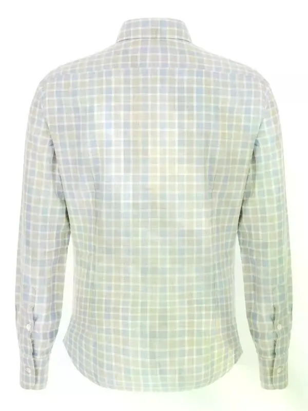 BARBA NAPOLI Checked Button-down Shirt