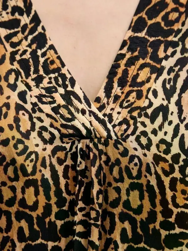 Melissa Odabash Bonnie Leopard Print Kaftan