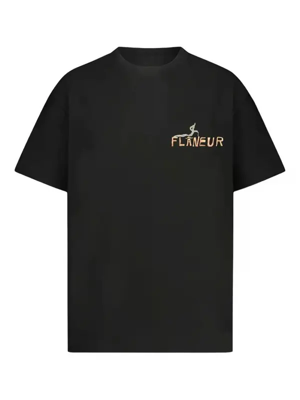 FLANEUR Graphic-print T-shirt - Black