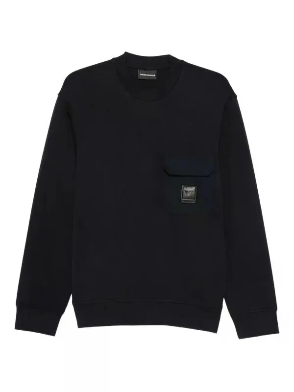 Emporio Armani Patch-pocket Crew-neck Sweater