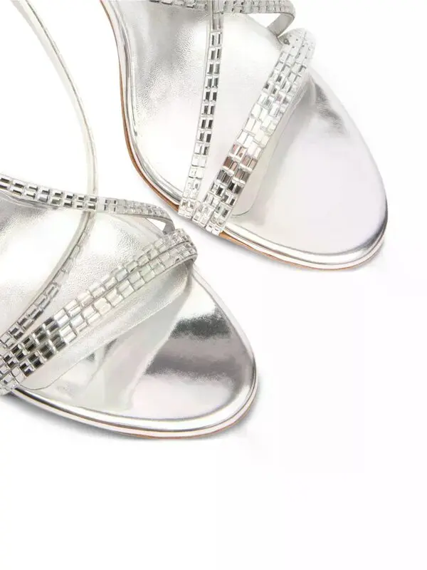 Casadei 100mm Julia Crystal-embellished Slingback Sandals