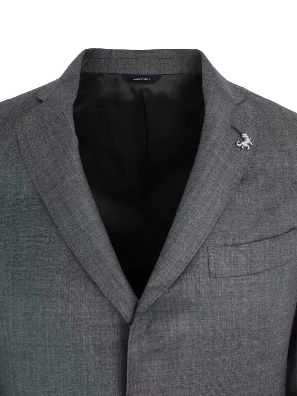 TOMBOLINI Three-button Wool Suit - Grey
