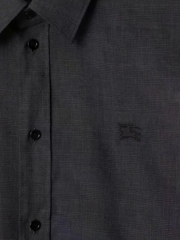 Burberry Checked Embroidered Shirt