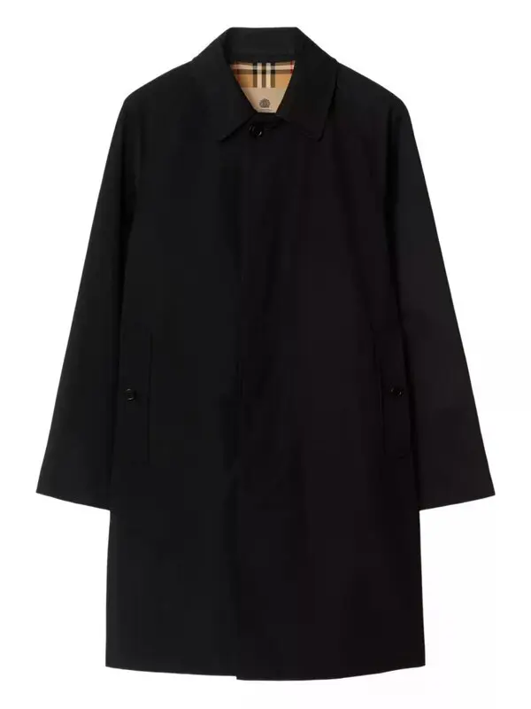 Burberry Mid-length Camden Heritage Car Coat - Black