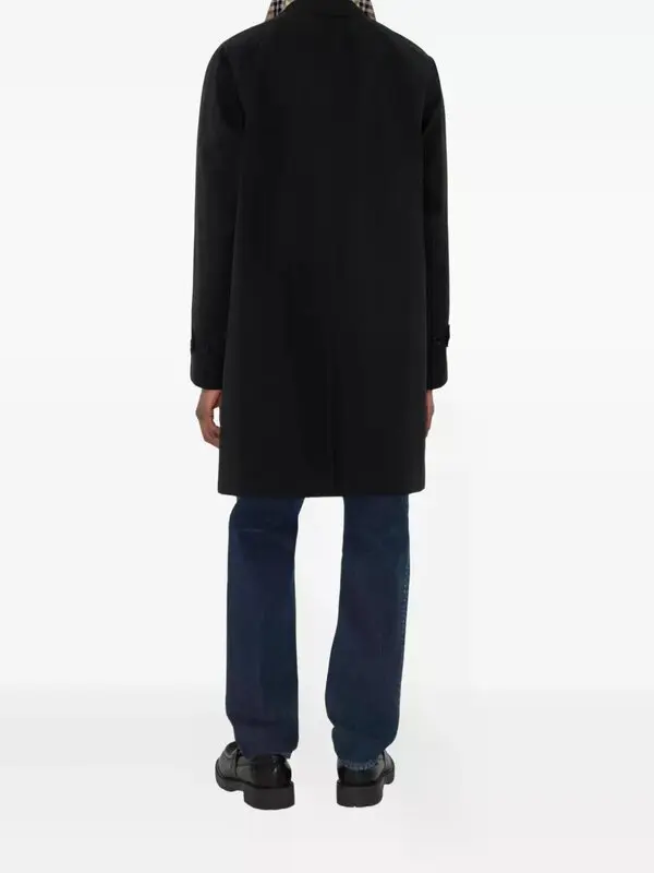 Burberry Mid-length Camden Heritage Car Coat - Black
