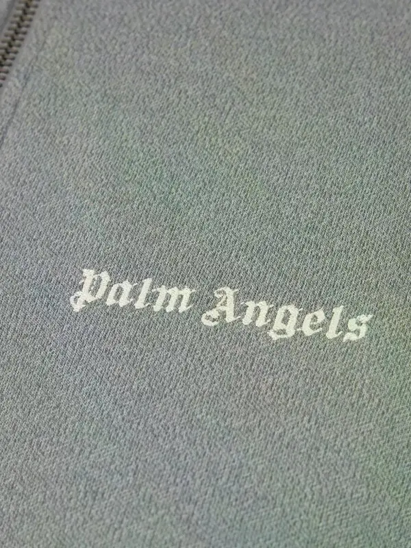 Palm Angels Track-stripe Zip-up Sweatshirt