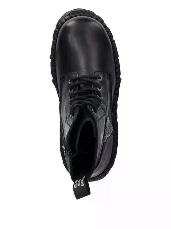 NEW ROCK 100mm Platform Lace-up Boots