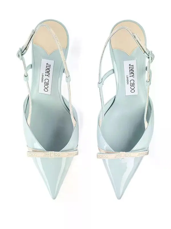 JIMMY CHOO Slingback Leather Pumps
