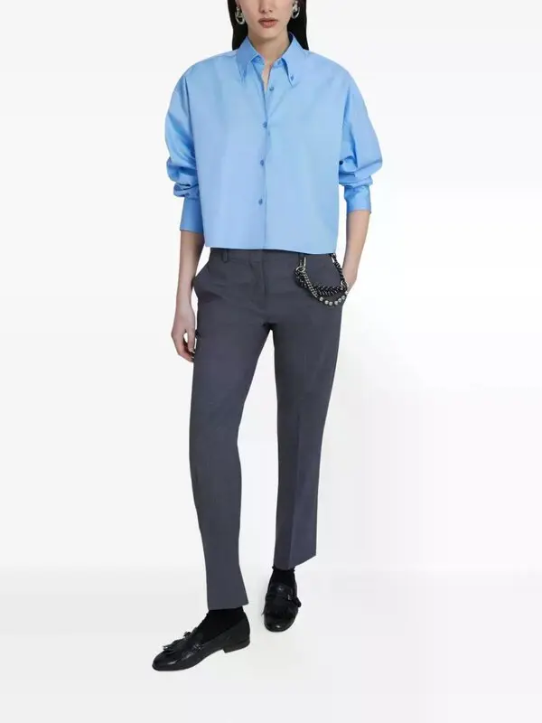 Ermanno Scervino Button-down Cropped Shirt