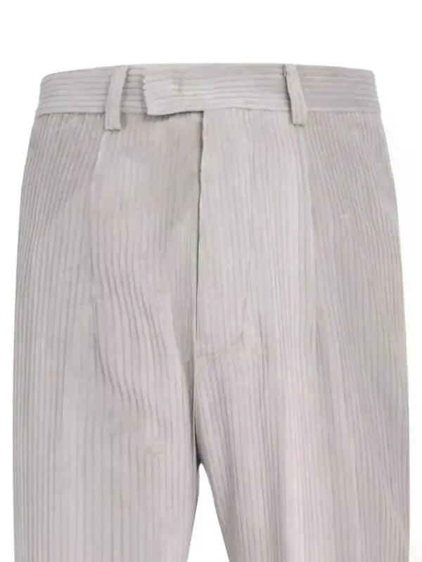 GAËLLE PARIS Pleated Corduroy Trousers