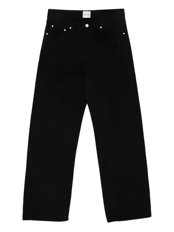 ARTE ANTWERP Buttoned Straight-leg Jeans