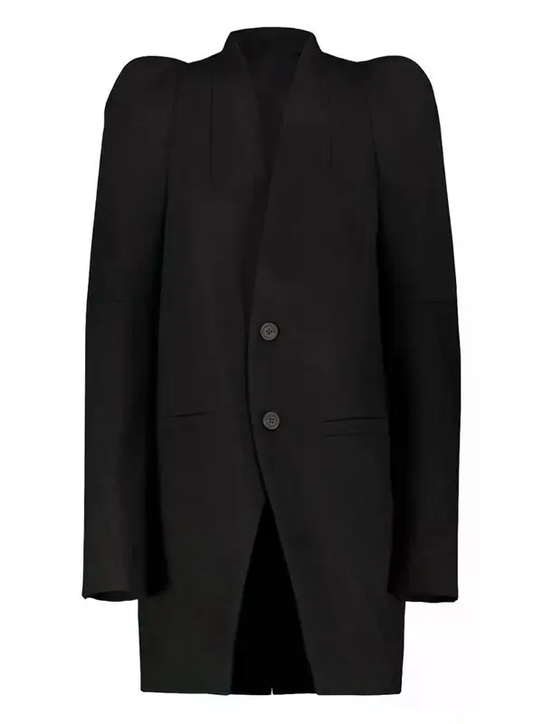 Rick Owens Puffed-shoulder Two-button Jacket