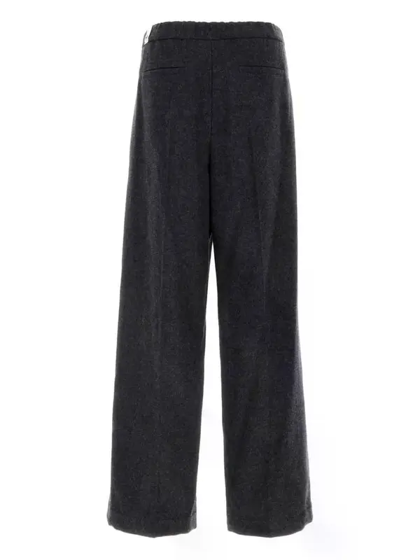 JIL SANDER Flannel Wide Leg Trousers