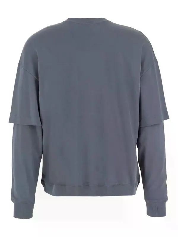DARKPARK Layered Cotton Sweatshirt - Grey
