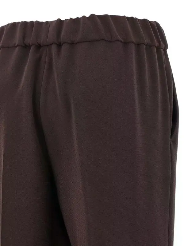 Alberto Biani Cady Elastic-waistband Straight Trousers