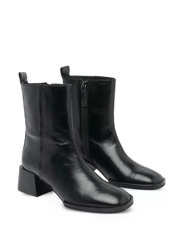 POEVE 50mm Leather Ankle Boots