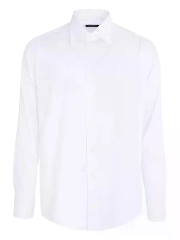 TOMBOLINI Long-sleeve Button-down Shirt - White
