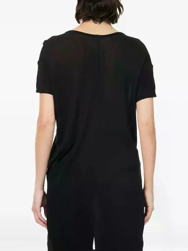 Rick Owens Asymmetrical Short-sleeve Top - Black