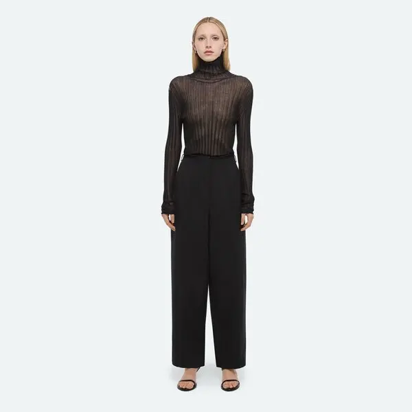 Helmut Lang Tapered Wool Trousers