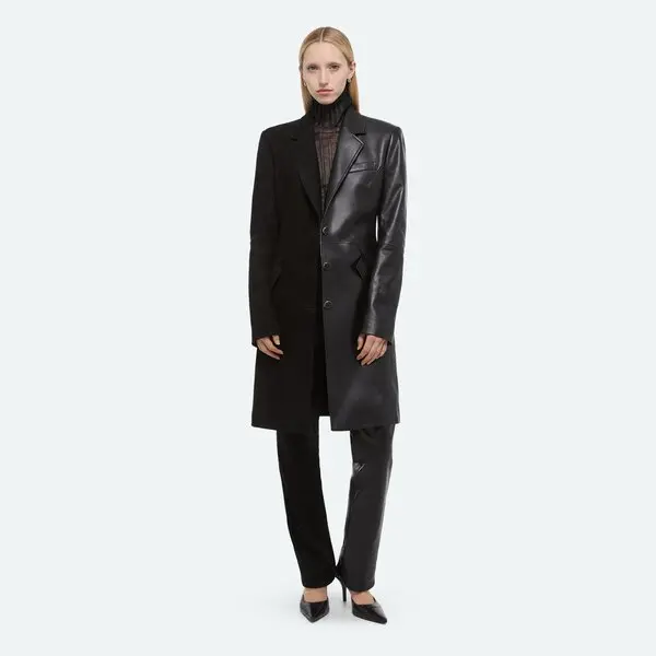 Helmut Lang Bisected Apex Leather Jacket