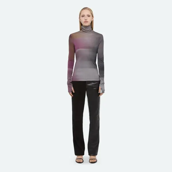Helmut Lang Printed Turtleneck