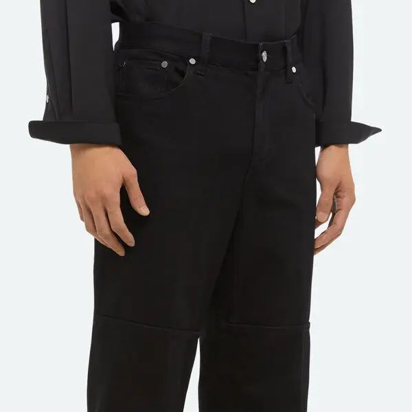 Helmut Lang Zip Carpenter Jeans - Rinsed Black