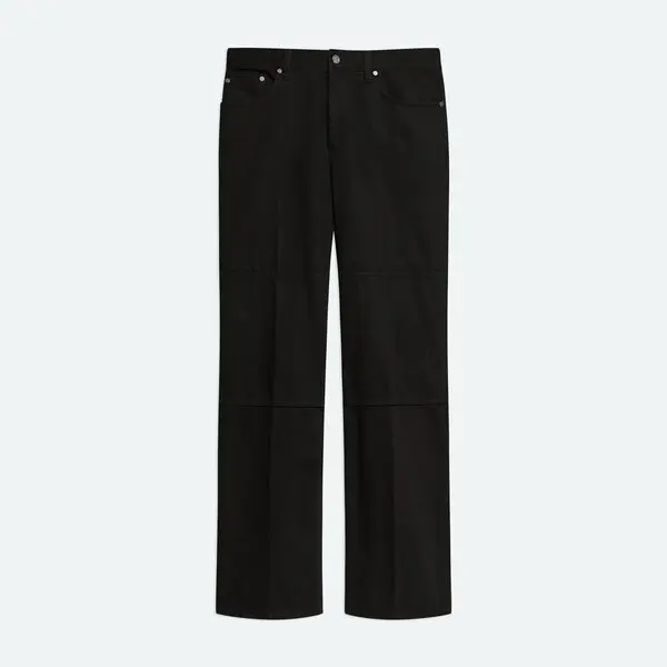 Helmut Lang Zip Carpenter Jeans - Rinsed Black