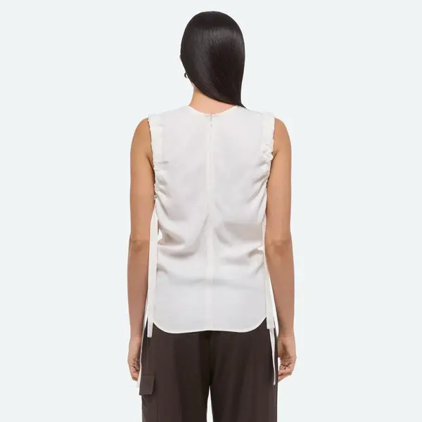 Helmut Lang Ruched Armhole Top