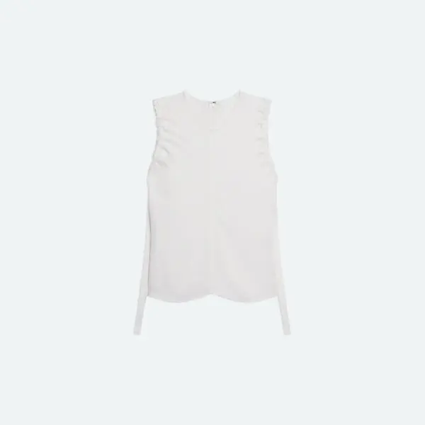 Helmut Lang Ruched Armhole Top