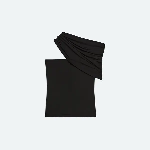 Helmut Lang Ruched Sash Top