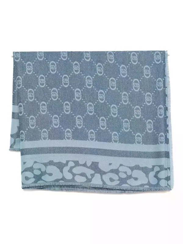 Liu Jo Logo Scarf - Blue