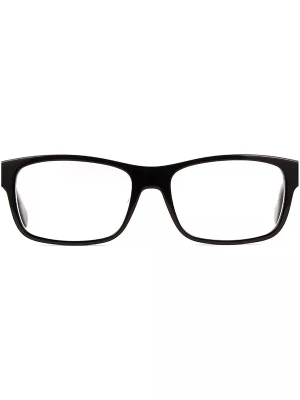 Gucci Logo-print Square Frame Glasses - Black