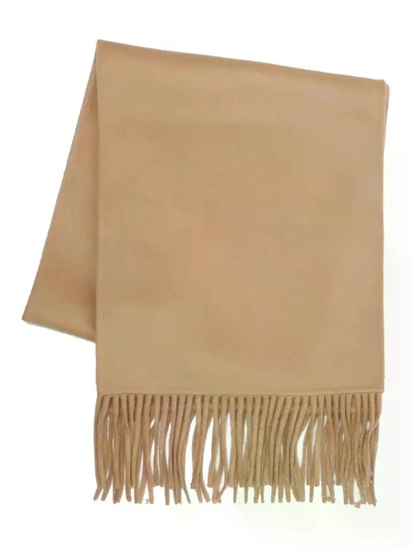THE DYNAMIS STUDIO Fringed Wool Scarf - Neutrals
