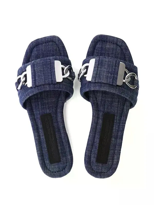 KENNEL&SCHMENGER Denim Flat Sandals